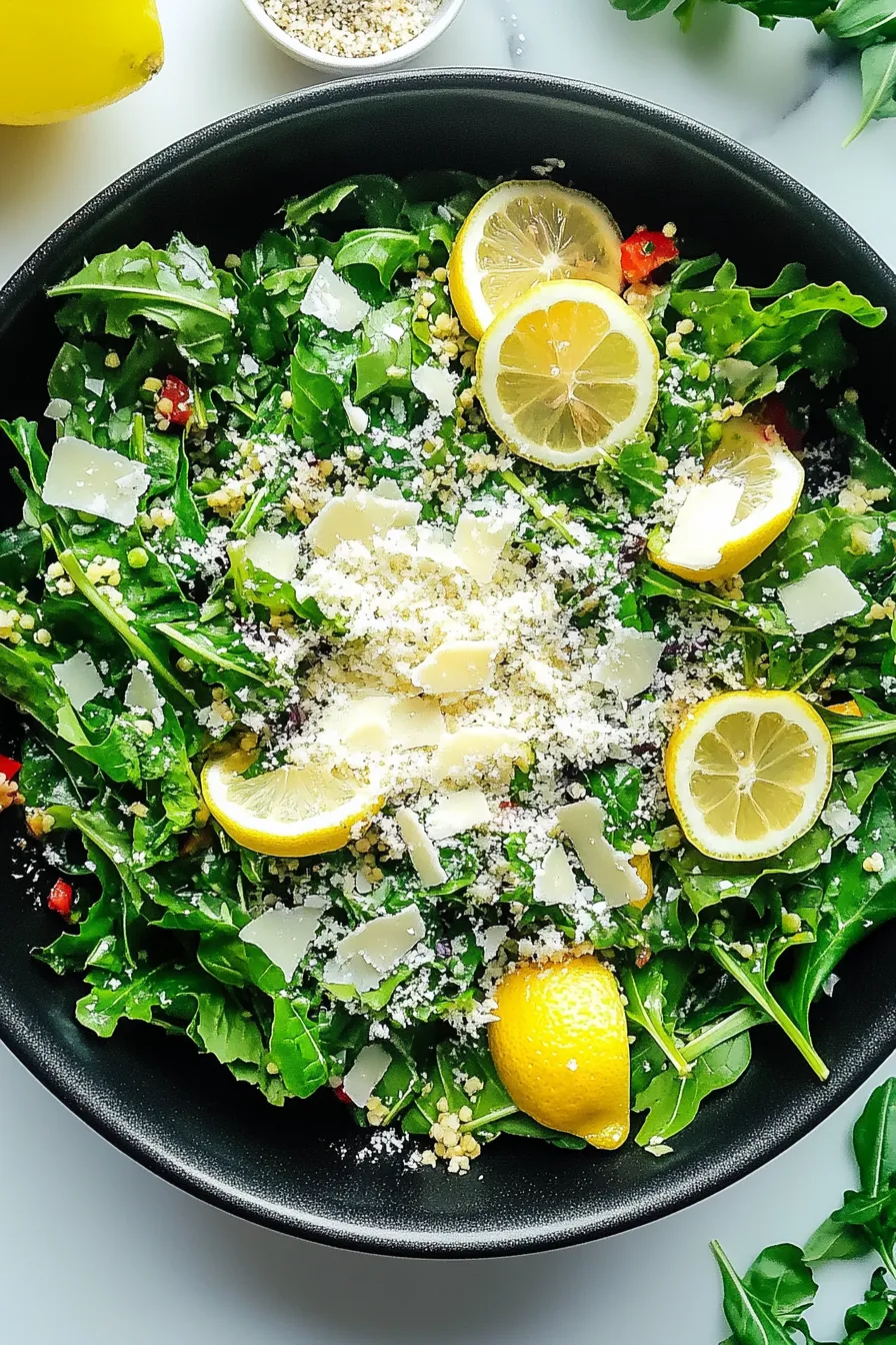 Lemon Parmesan Lettuce Salad – Tidy Recipes
