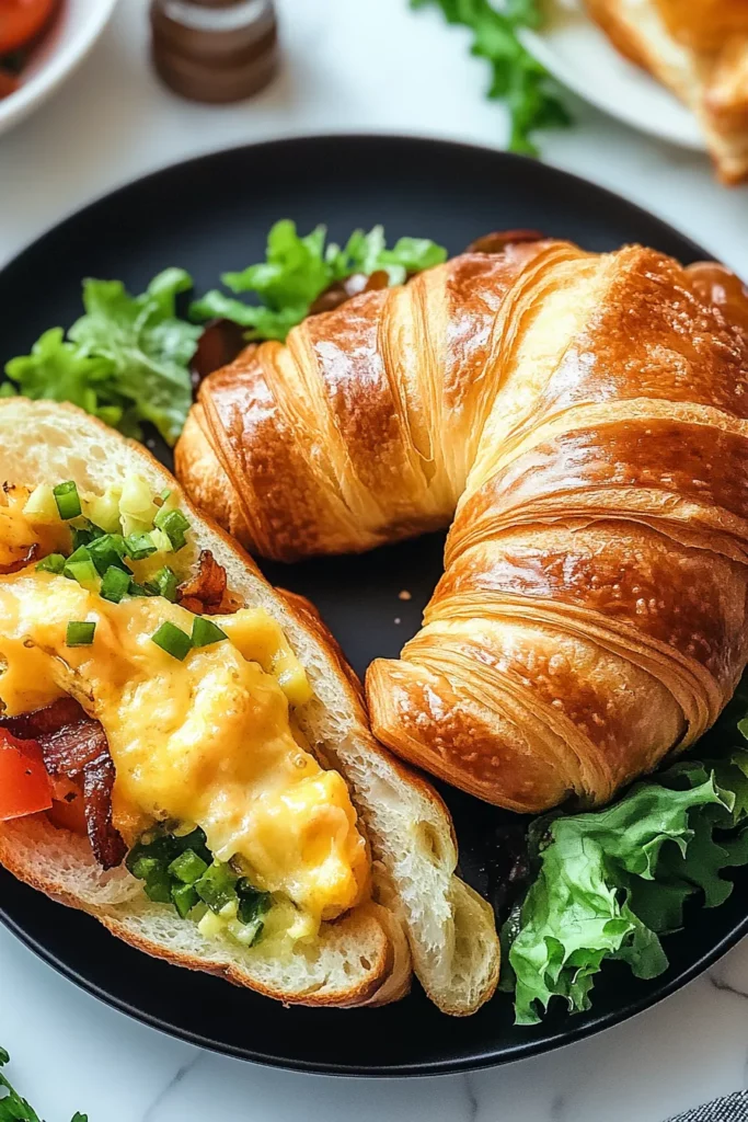 Croissant Breakfast Sandwiches – Tidy Recipes