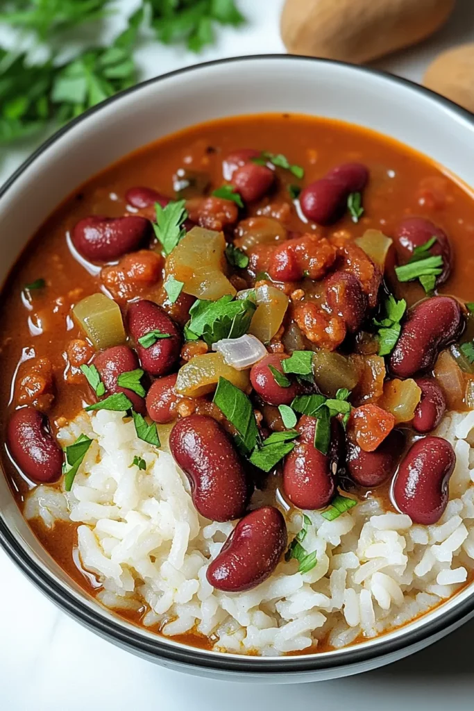 Louisiana Red Beans and Rice – Tidy Recipes