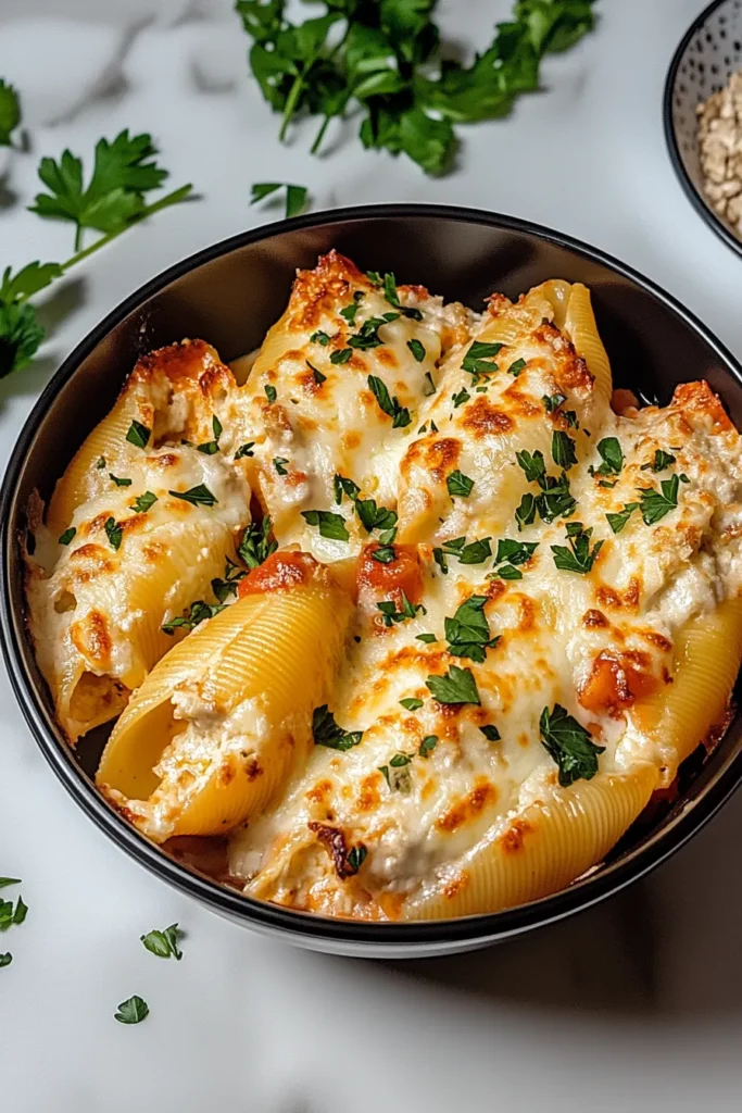 High Protein Stuffed Shells – Tidy Recipes
