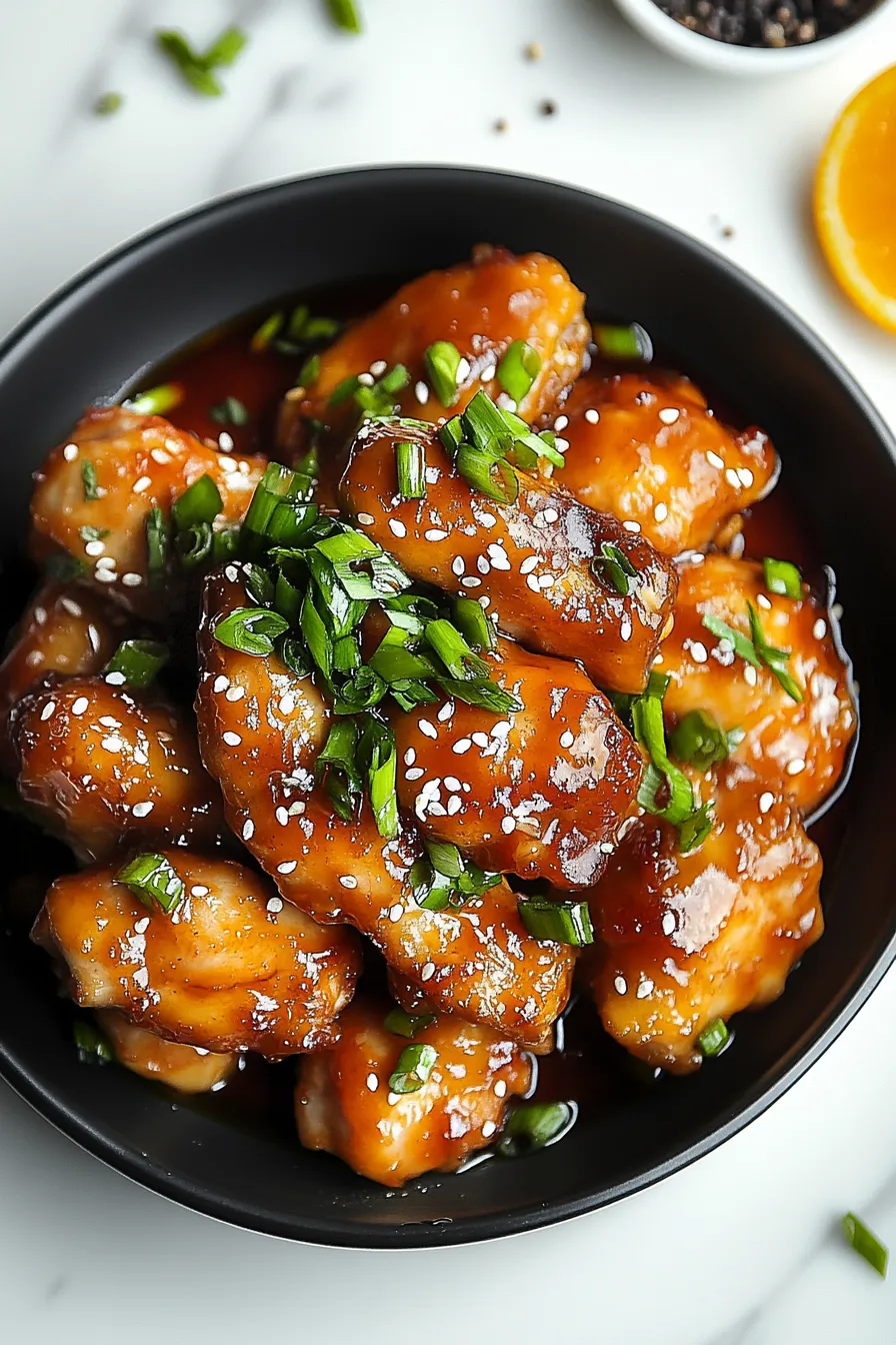 Crispy Orange Chicken with Sticky Glaze – Tidy Recipes
