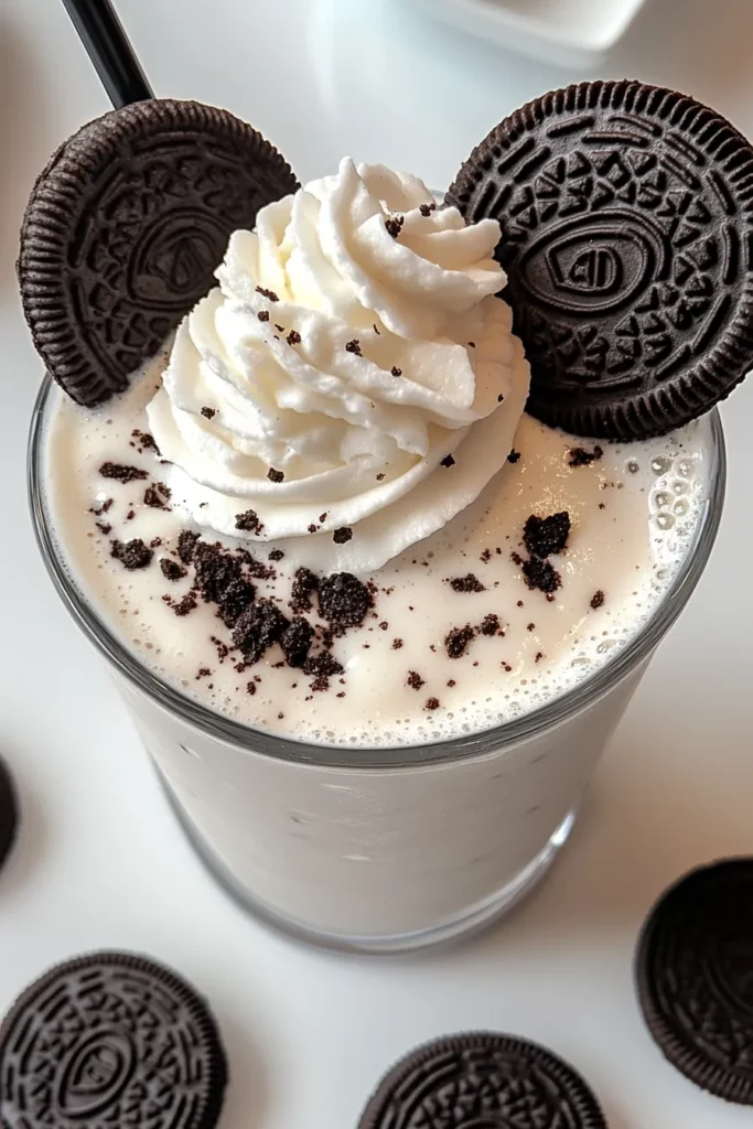 Creamy Oreo Milkshake with Whipped Topping – Tidy Recipes