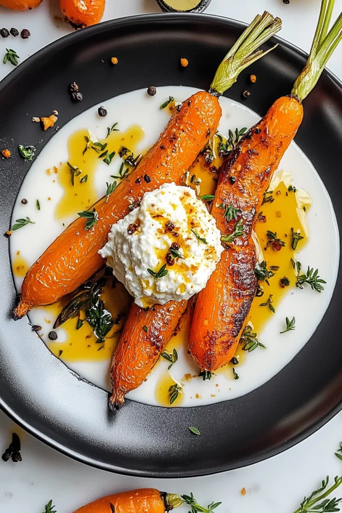 Roasted Carrots with Whipped Ricotta and Hot Honey – Tidy Recipes
