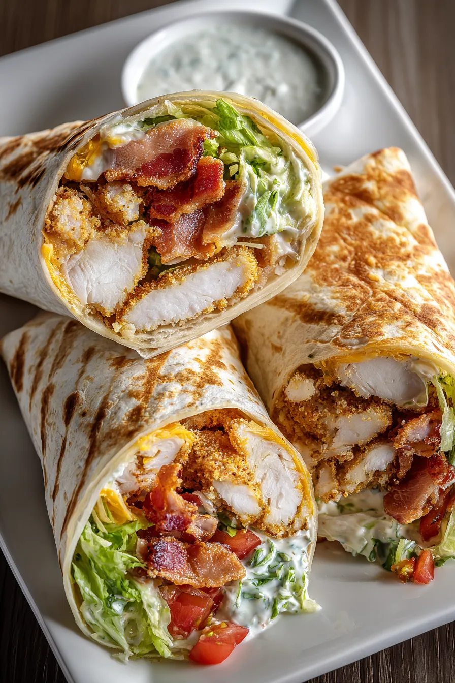 Crispy Chicken Bacon Ranch Wrap – Tidy Recipes