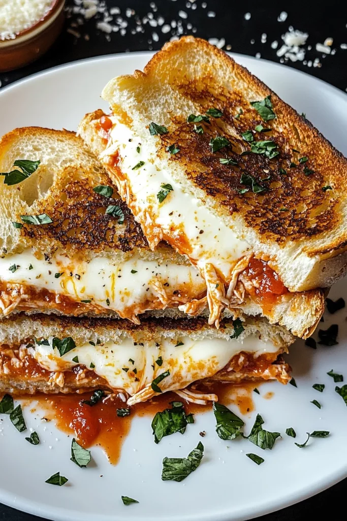 Chicken Parmesan Grilled Cheese – Tidy Recipes