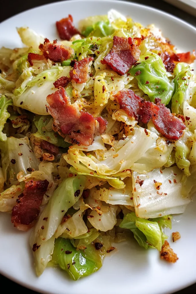 Southern Fried Cabbage and Bacon – Tidy Recipes