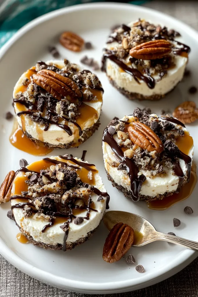 Mini Turtle Cheesecakes Tidy Recipes