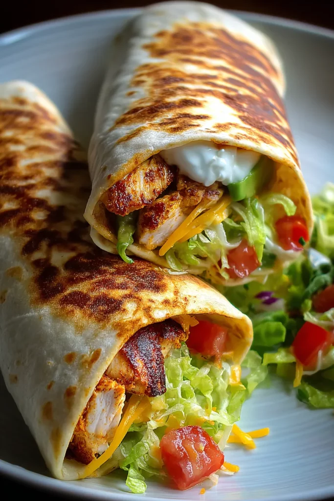 Grilled Spicy Chicken Tortilla Wrap – Tidy Recipes