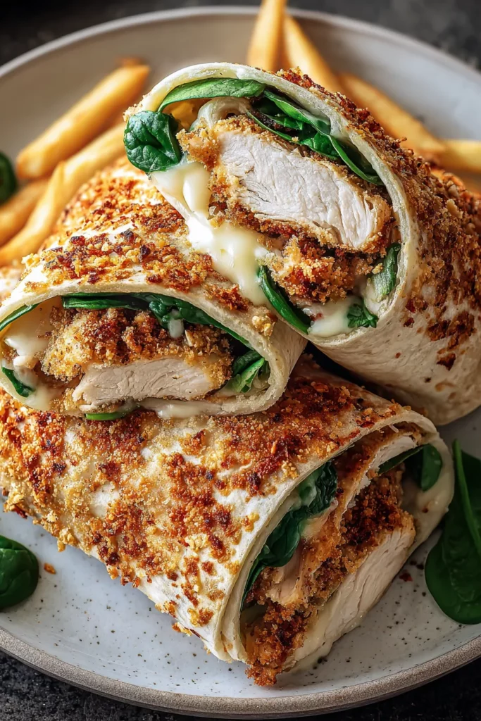 Crunchy Crispy Air Fryer Chicken & Mozzarella Wraps – Tidy Recipes