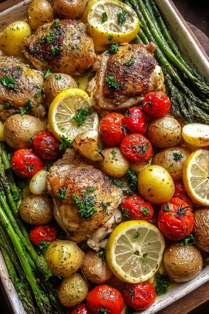 Sheet Pan Garlic Butter Chicken and Veggies – Tidy Recipes