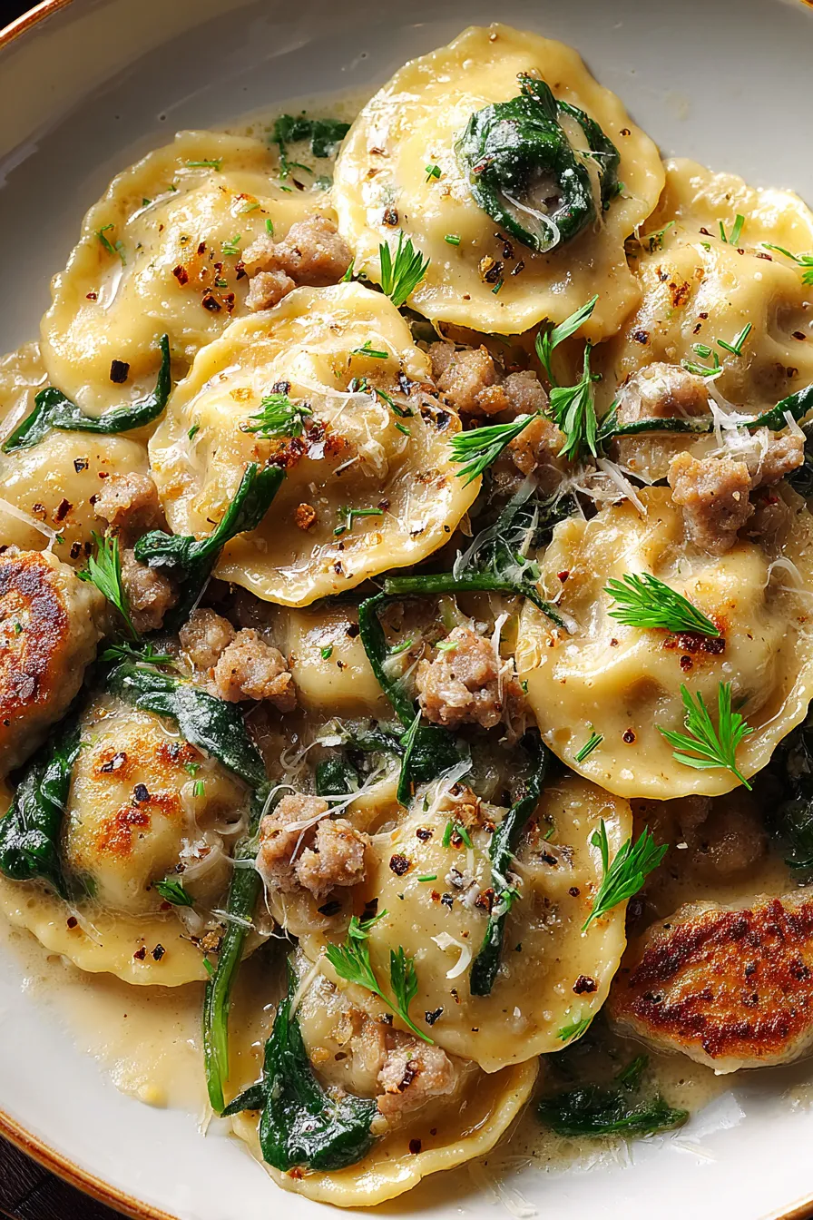One-Pan Creamy Pierogi with Turkey Sausage – Tidy Recipes