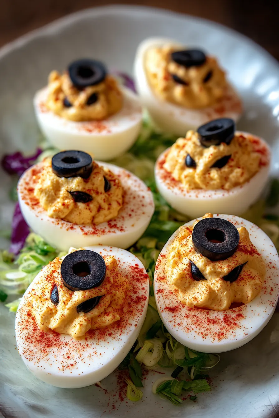 Creepy Deviled Eggs – Tidy Recipes