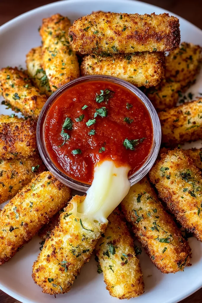 Crispy Italian Baked Mozzarella Sticks – Tidy Recipes