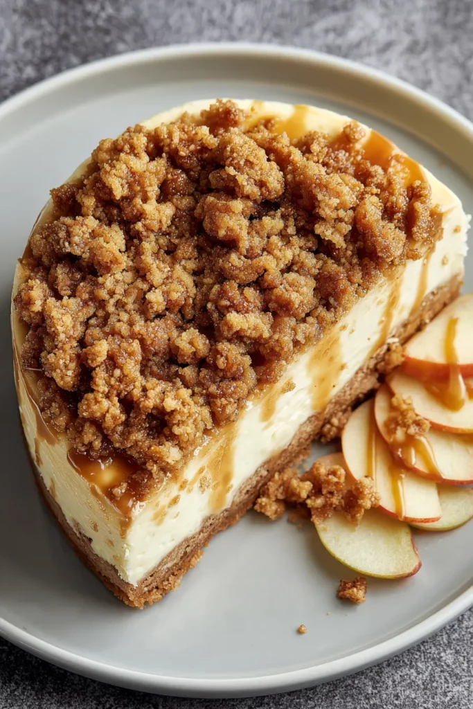 Apple Crumble Cheesecake – Tidy Recipes