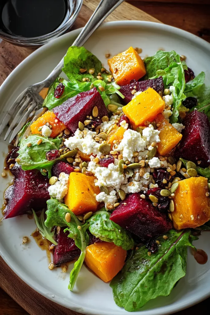 Roasted Squash and Beet Salad – Tidy Recipes