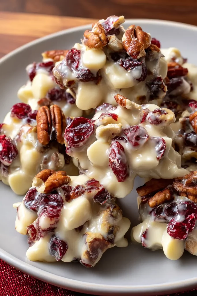 White Chocolate Cranberry Pecan Clusters – Tidy Recipes