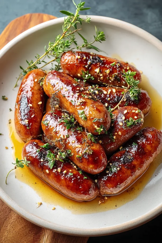 Honey & Mustard Cocktail Sausages – Tidy Recipes
