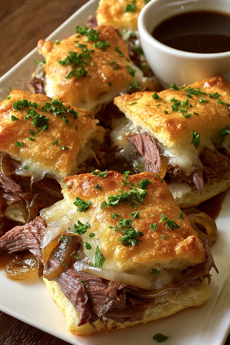 French Dip Squares – Tidy Recipes