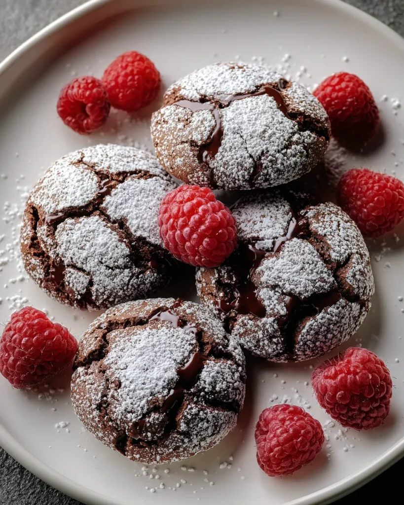 Chocolate Raspberry Crinkles – Tidy Recipes