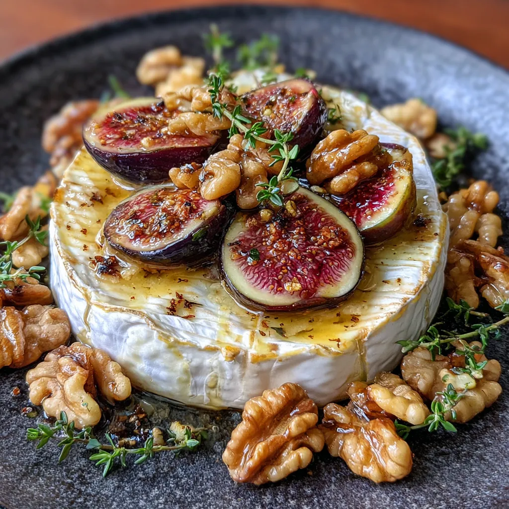 Warm Brie with Roasted Figs & Walnuts – Tidy Recipes
