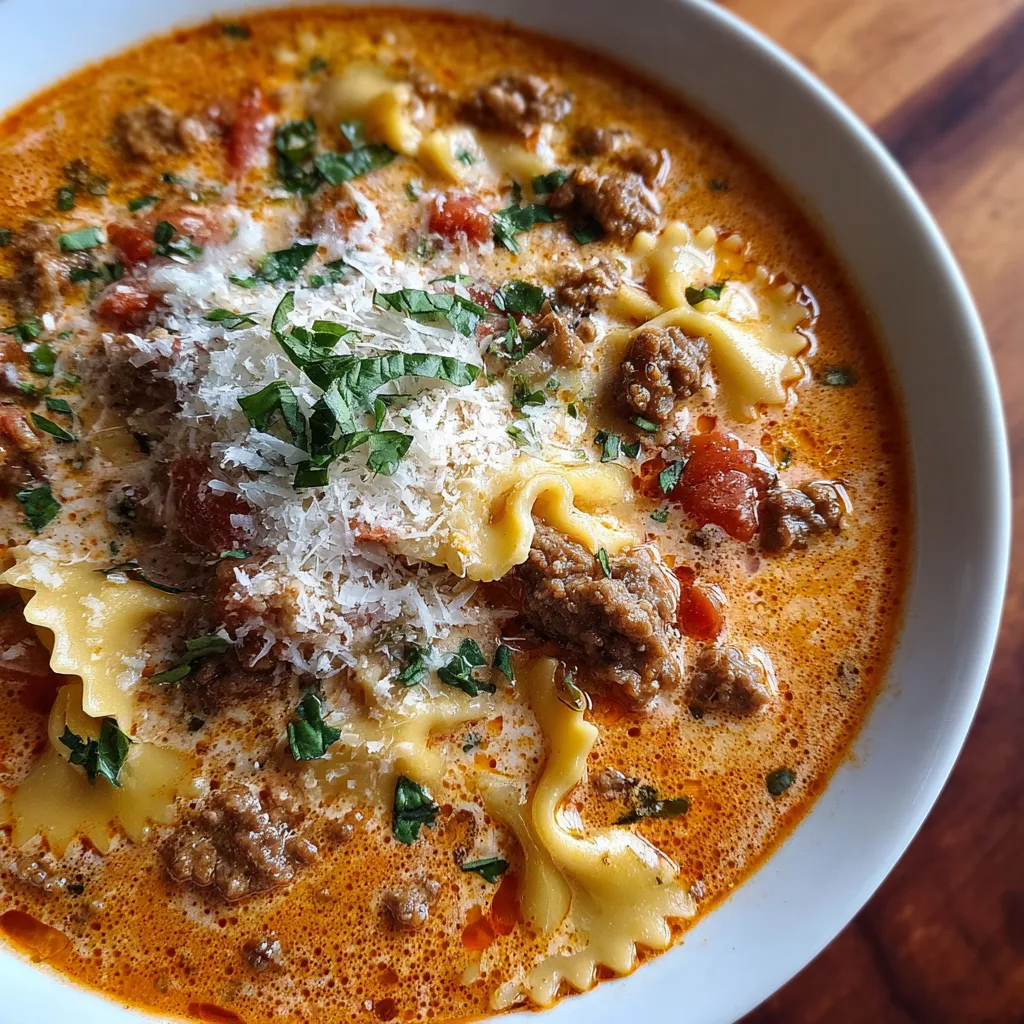 Creamy Lasagna Soup – Tidy Recipes