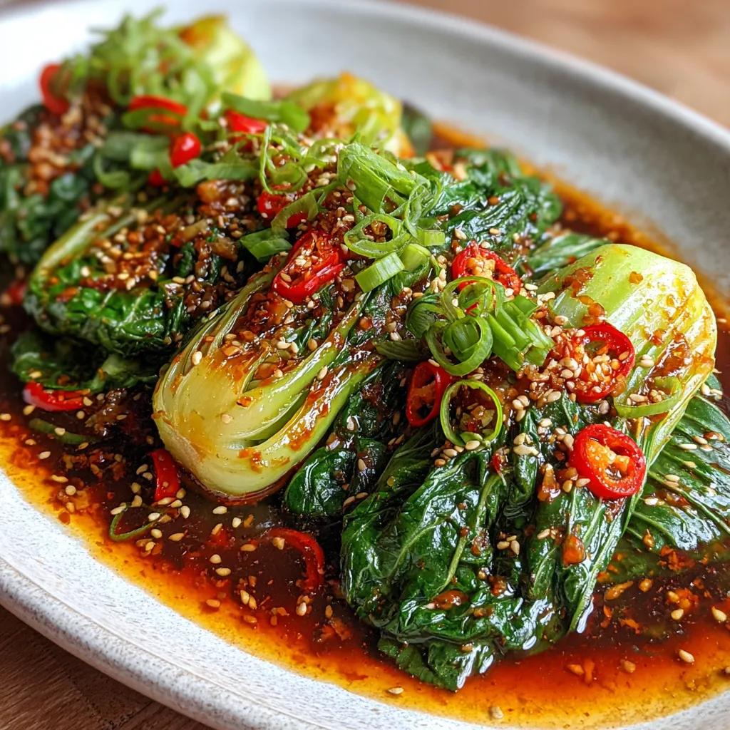 Bok Choy with Ginger Chili Sauce – Tidy Recipes