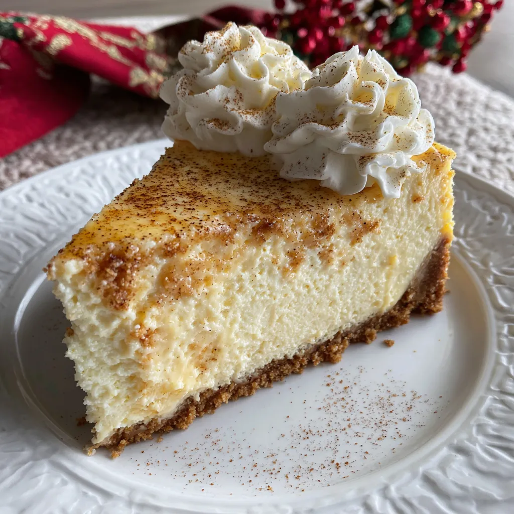 Smooth Eggnog Cheesecake – Tidy Recipes