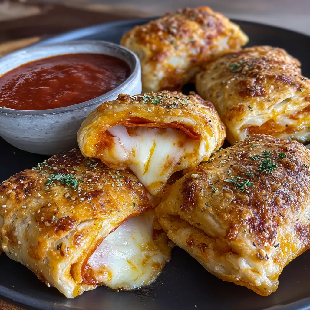 Flaky Pizza Rolls With Mozzarella Cheese Inside – Tidy Recipes