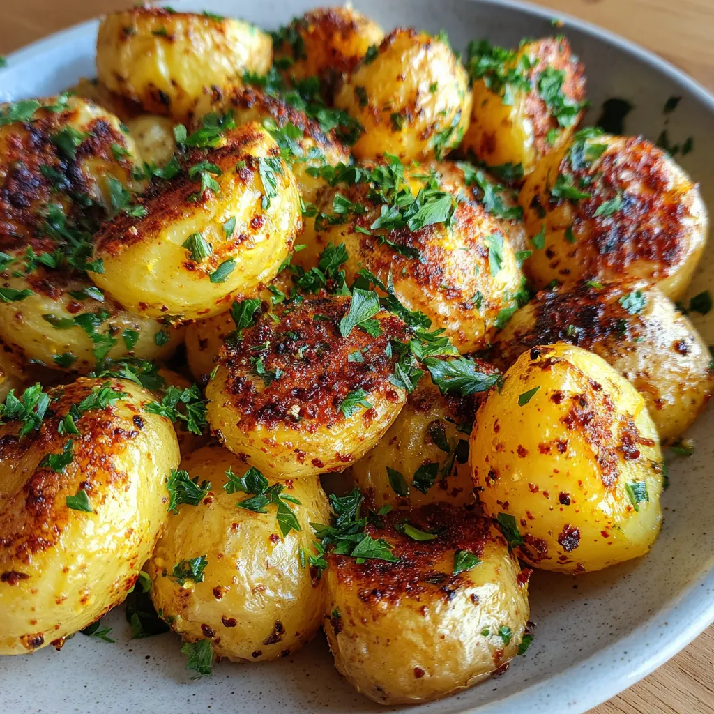 Crispy Roasted Mustard Potatoes – Tidy Recipes