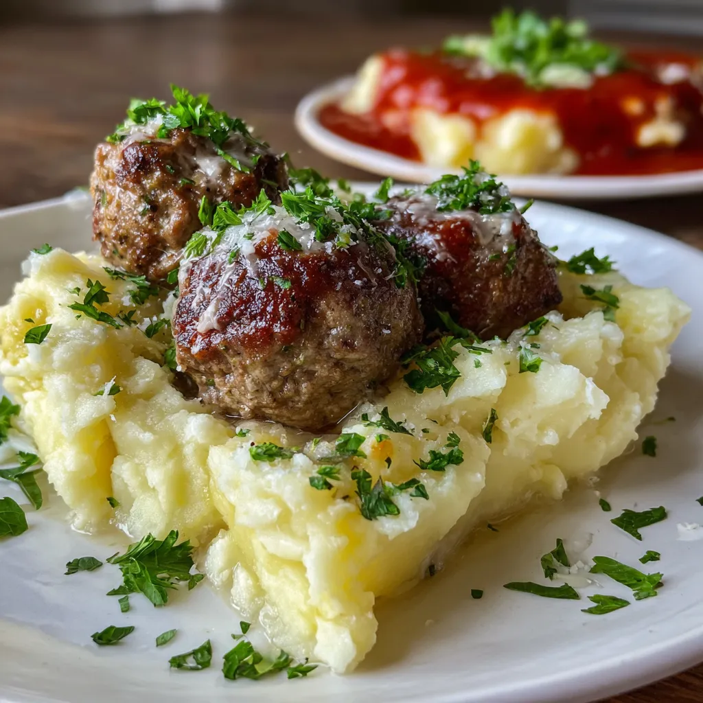 Cozy Meatball & Mashed Potato Bake – Tidy Recipes