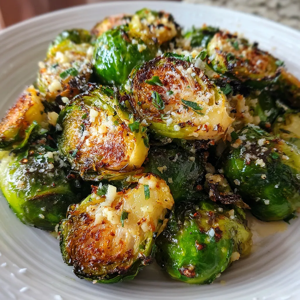 Garlic Butter Roasted Brussels Sprouts – Tidy Recipes
