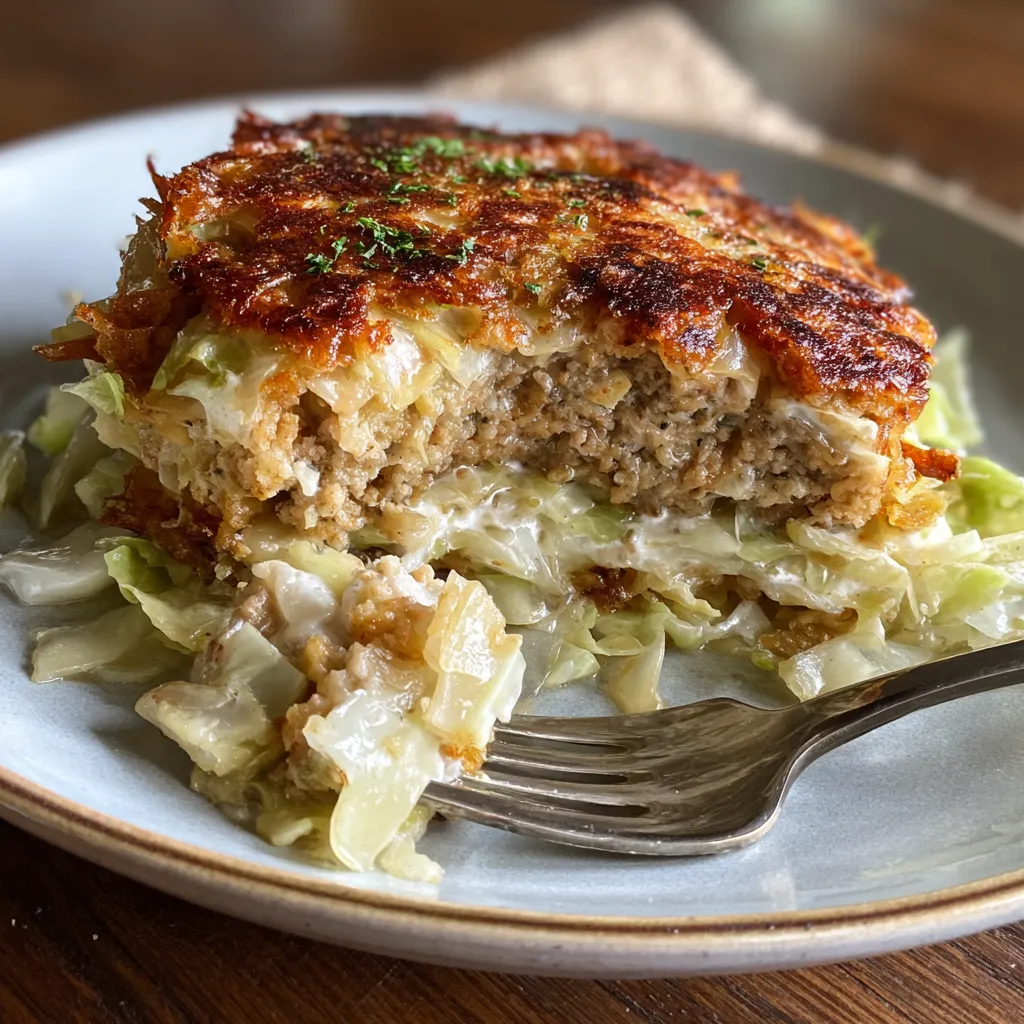 Crispy Cabbage Burger Bake – Tidy Recipes