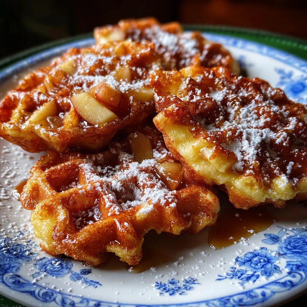 Apple Fritter Waffle Donuts – Tidy Recipes