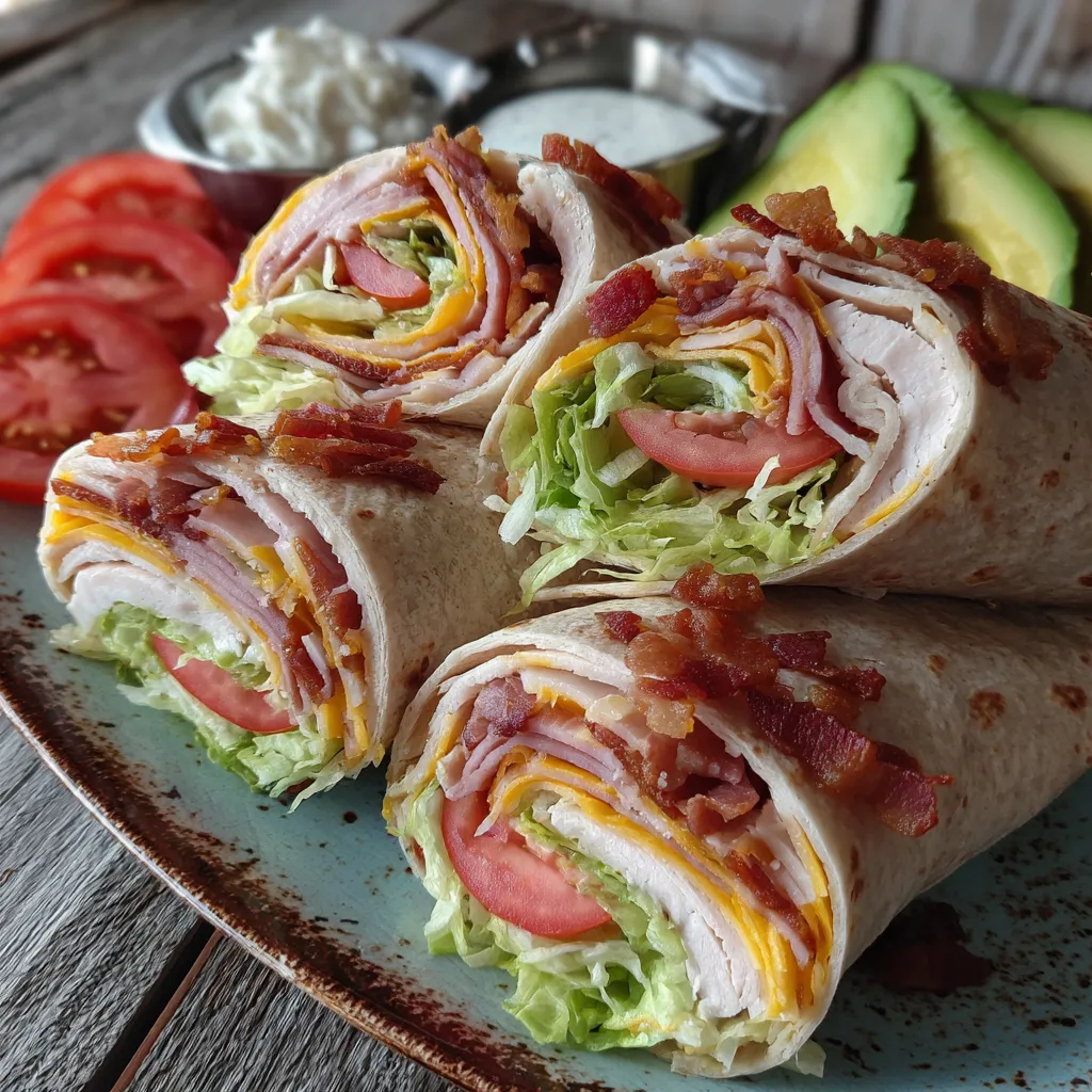 Turkey Ranch Club Wrap – Tidy Recipes