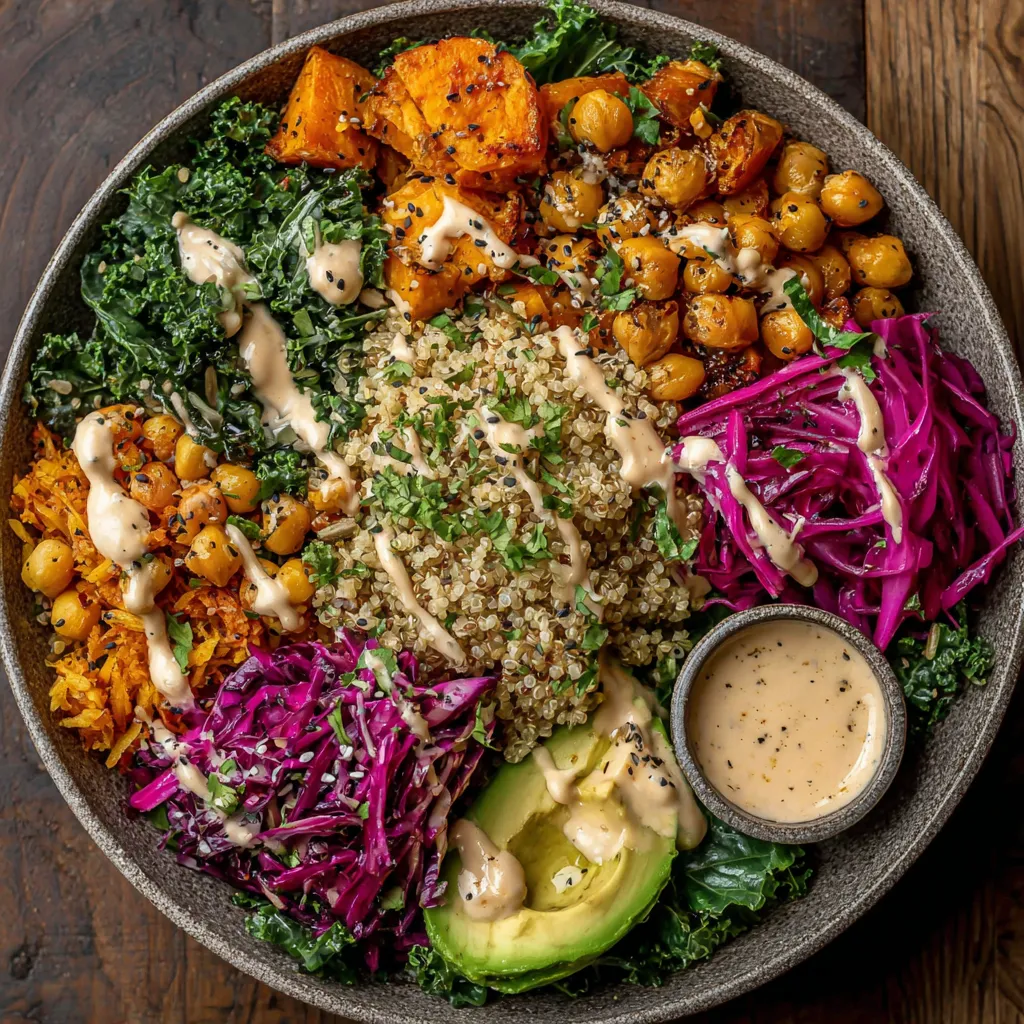 Anti-Inflammatory Plant-Based Glow Bowl with Tahini Yogurt Sauce – Tidy ...