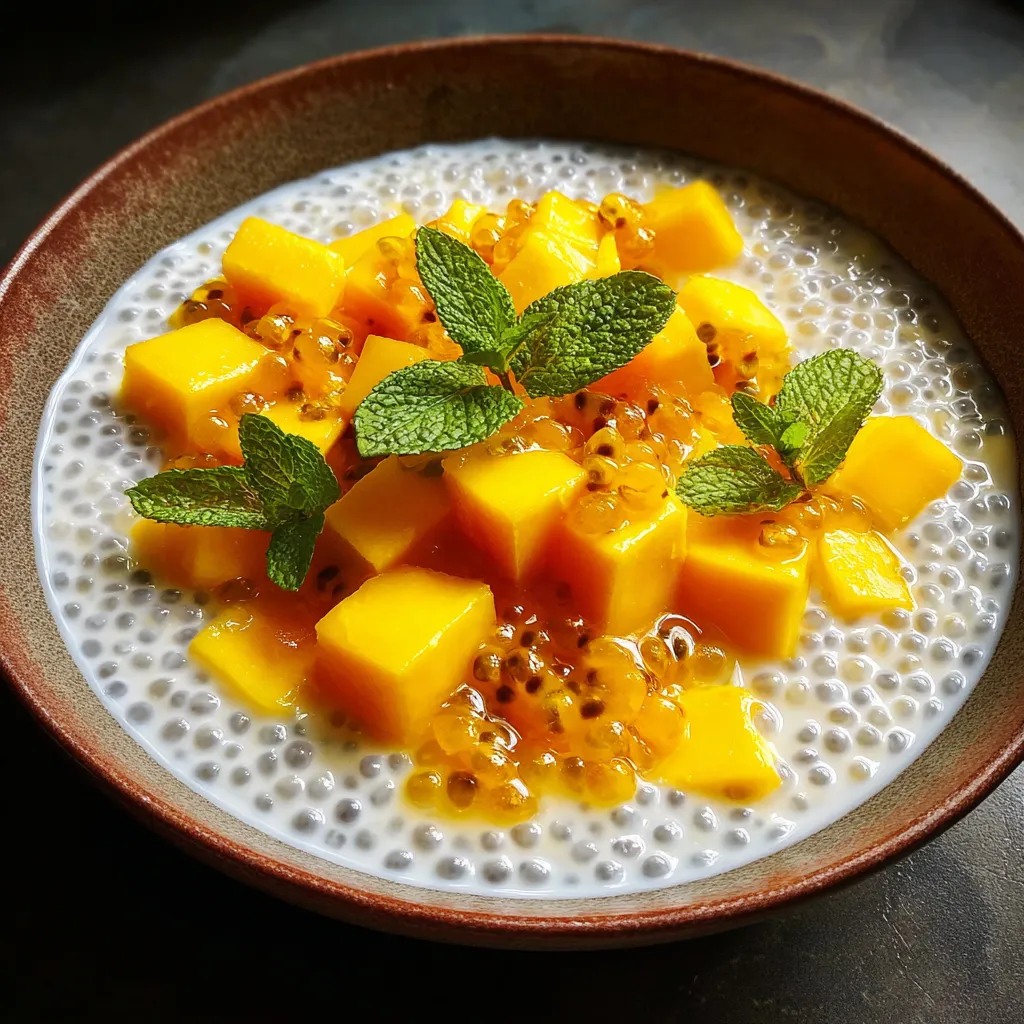 Creamy Chilled Tropical Mango Sago – Tidy Recipes