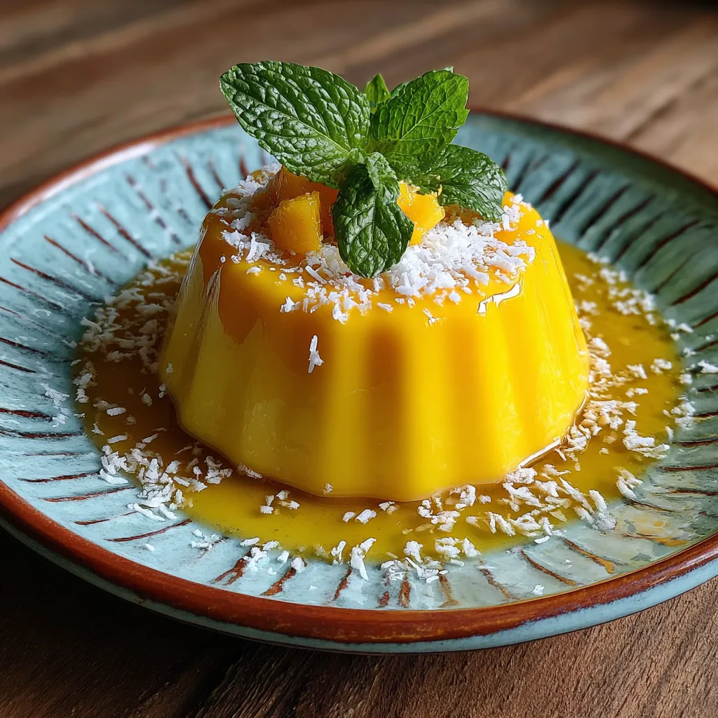 Silky Chilled Tropical Mango Pudding – Tidy Recipes